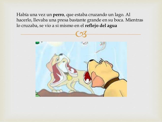 Fabulas El Perro Y Su Reflejo - abstractor