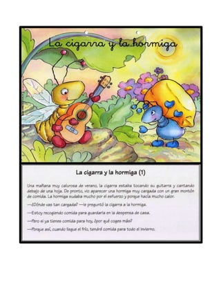 Fabulas de la hormiga y la cigarra | DOCX | Sci-fi and Fantasy ...