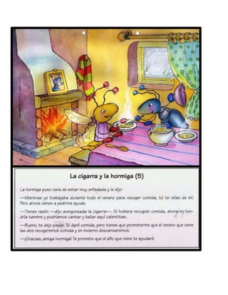 Fabulas de la hormiga y la cigarra | PDF
