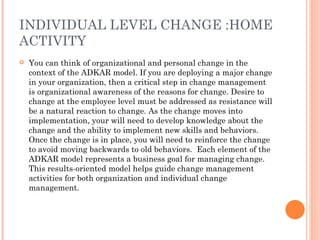 Change at Individual Level | PPT