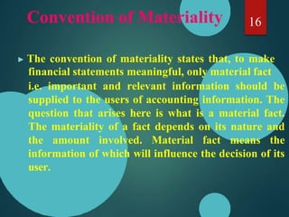 Accounting Fundamentals - Concepts and Convetions | PPT