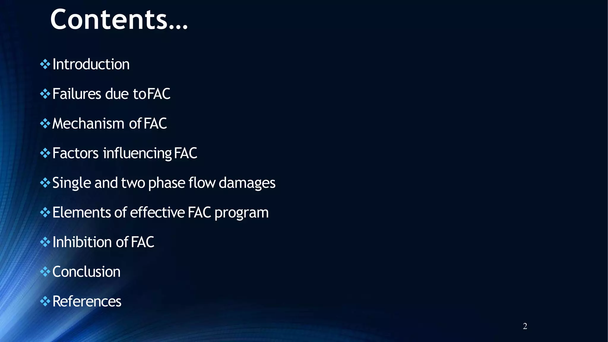 Flow Accelerated Corrosion | PPTX