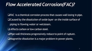 Flow Accelerated Corrosion | PPTX