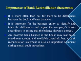 Bank Reconciliation Statement in Financial Accounting | PPTX