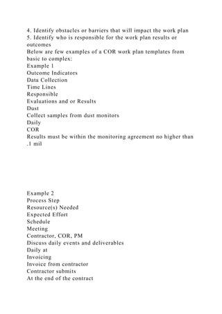 FAC-COR Level IIIndividual Assignment – Day 5 – COR Work PlanMo.docx