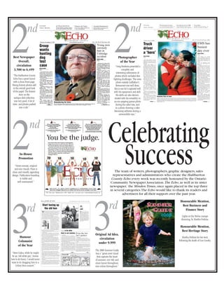 Echo OCNA awards 2009 | PDF