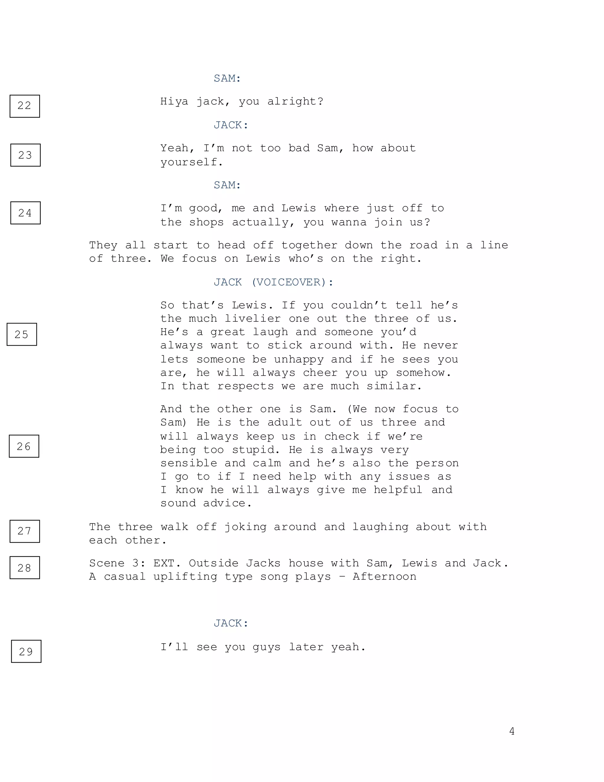 Facade script wuth shot number | PDF