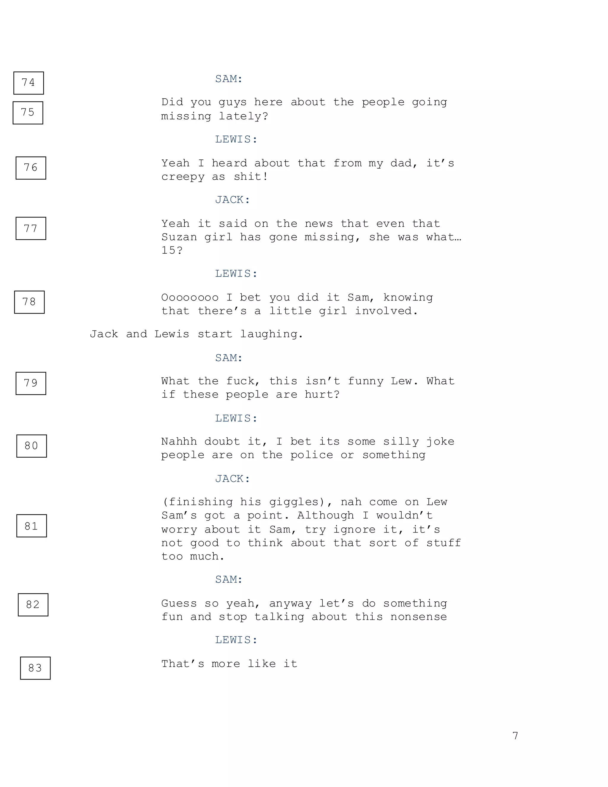 Facade script wuth shot number | PDF