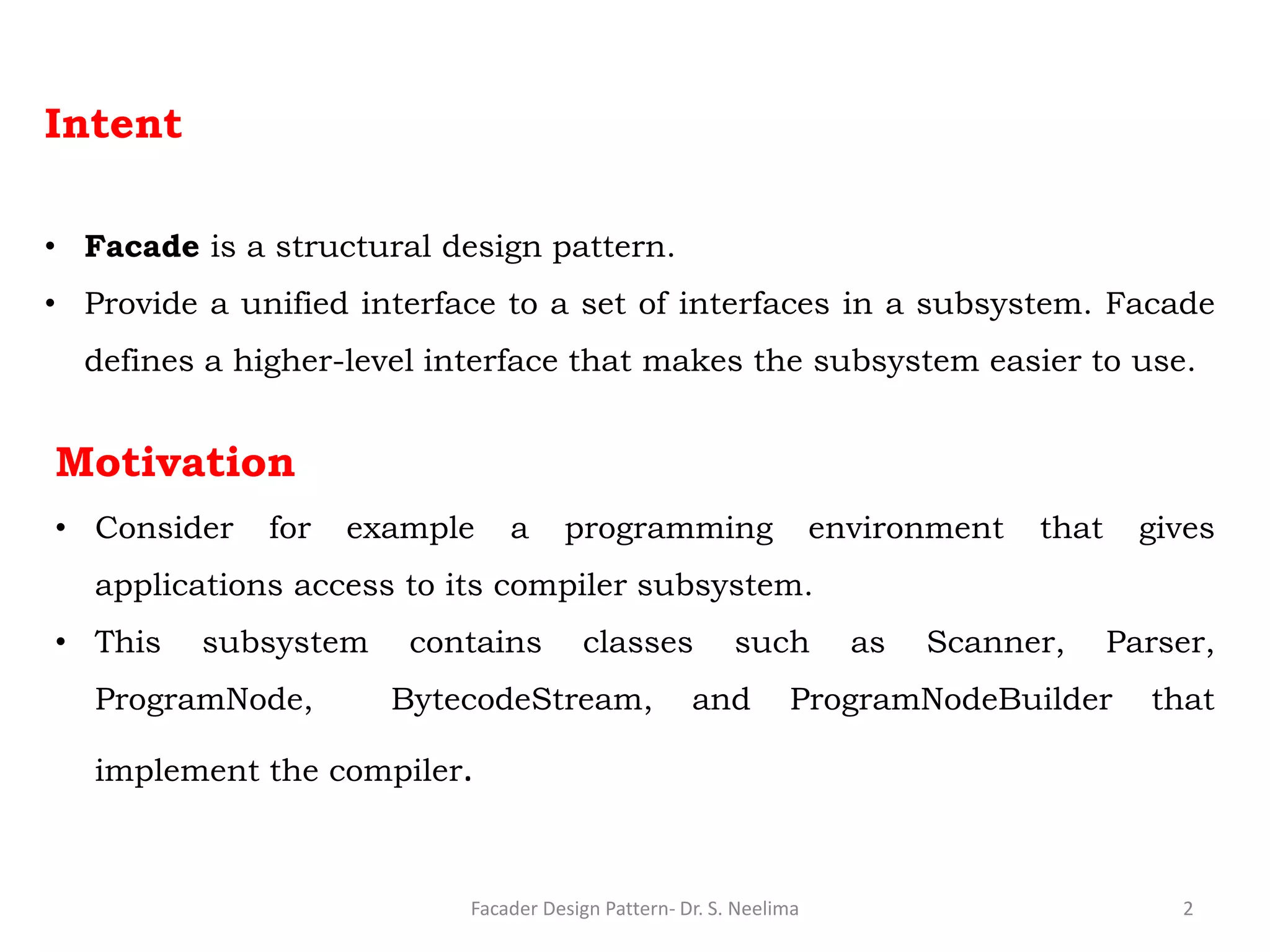 Facade design pattern | PPTX