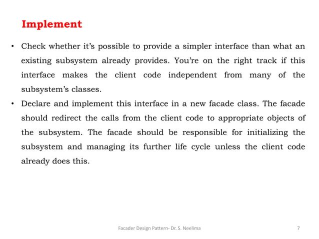Facade Design Pattern Ppt 