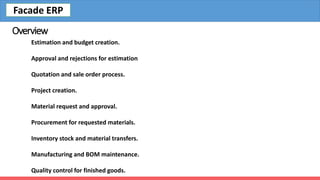 Facade erp | PPT