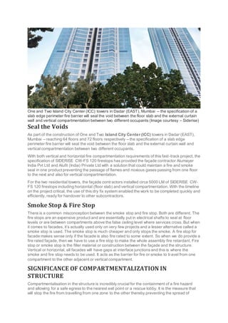 IMPORTANT ASPECTS OF FAÇADE DESIGN FOR FIRE SAFETY | DOCX