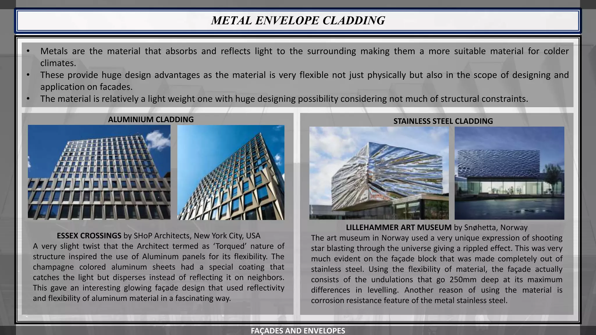 Facades and envelopes | PPTX