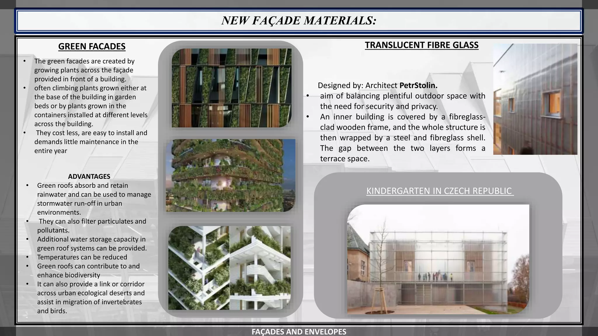 Facades and envelopes | PPTX