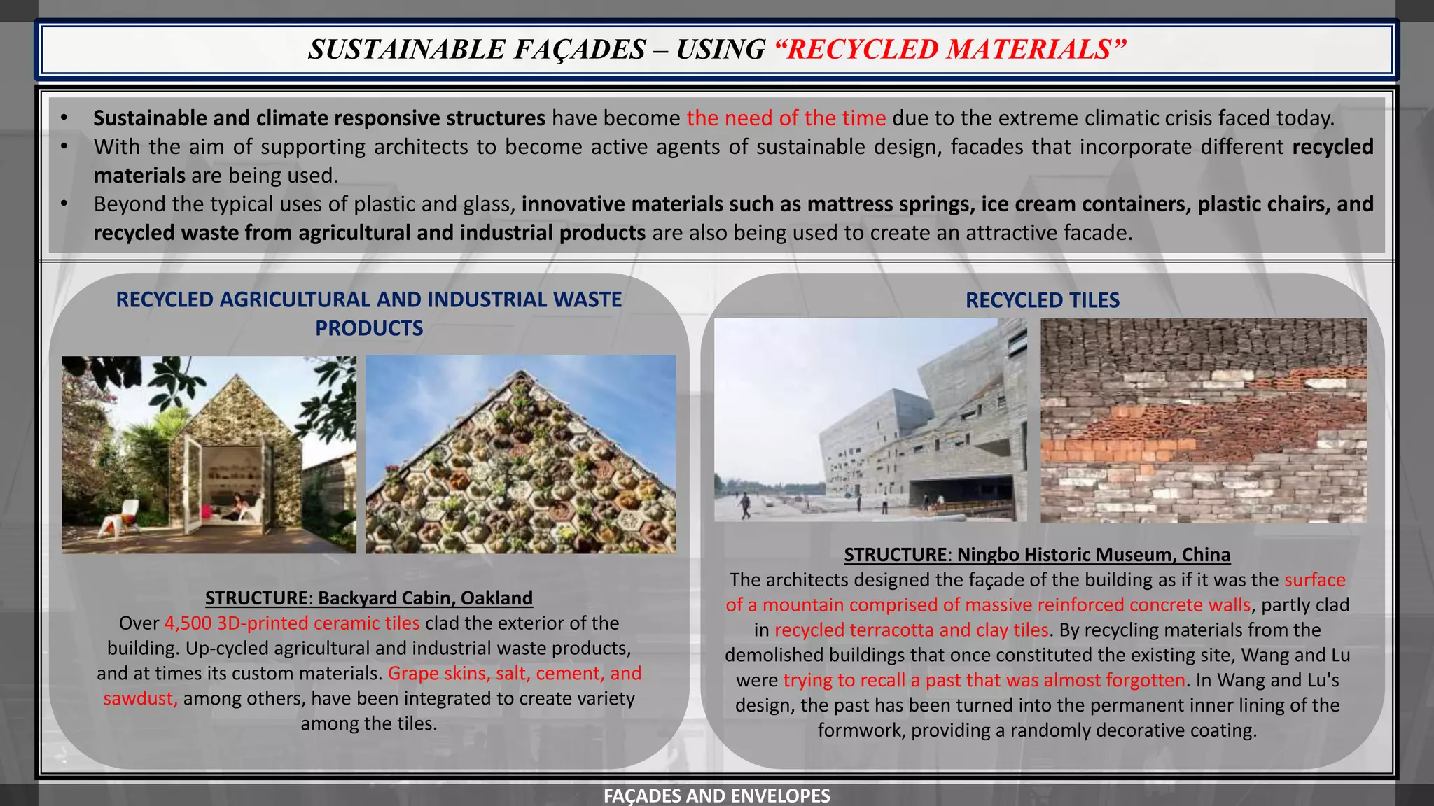 Facades and envelopes | PPTX