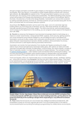 Facades of the future | DOCX | Construction Industry | Industries