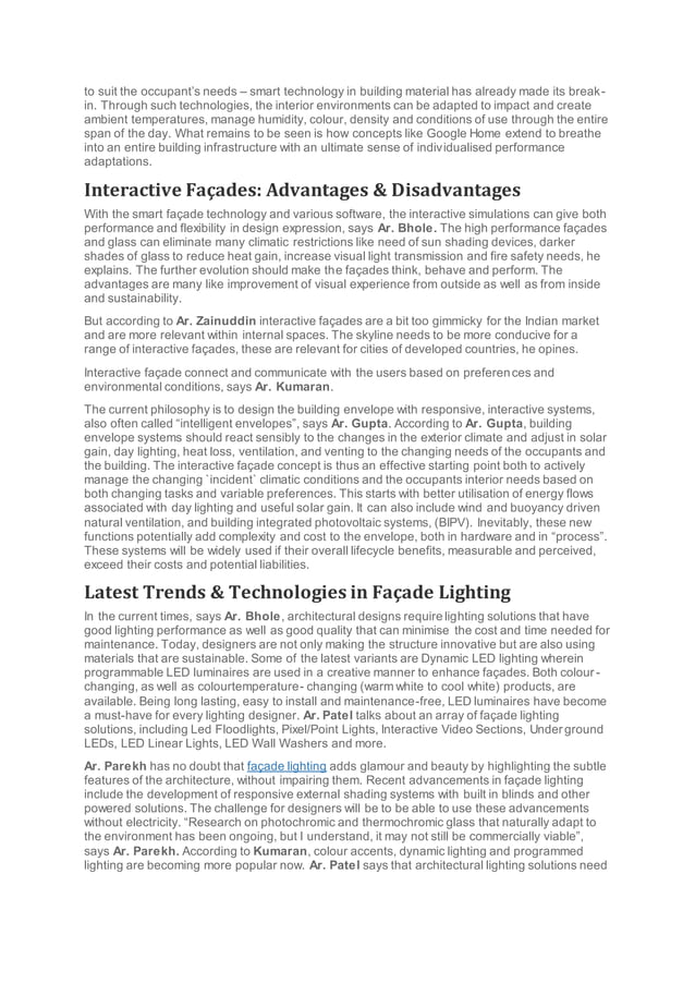 Facades of the future | DOCX | Construction Industry | Industries