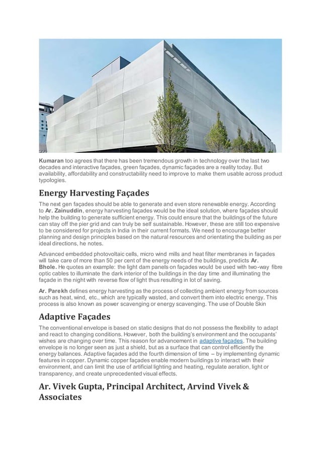 Facades of the future | DOCX | Construction Industry | Industries