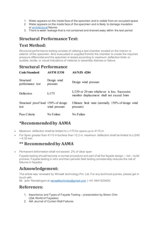 Facade testing procedure | DOCX
