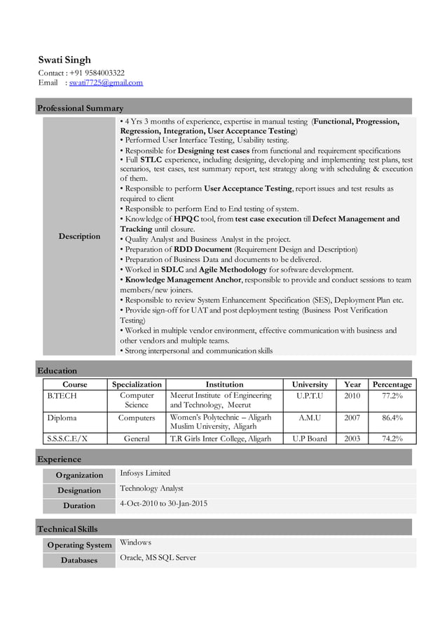 Swati_Singh_Resume | PDF