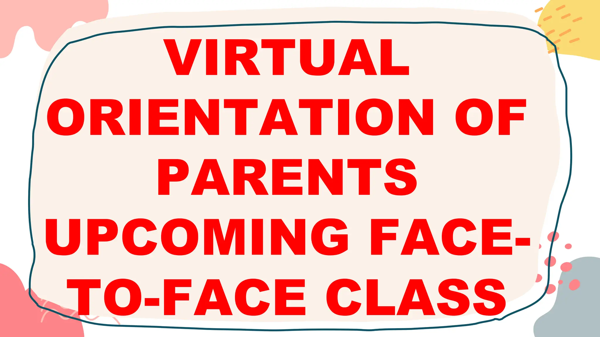 Face to Face Class Powerpoint Presentati | PPT