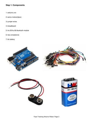 Face tracking-arduino-robot | PDF