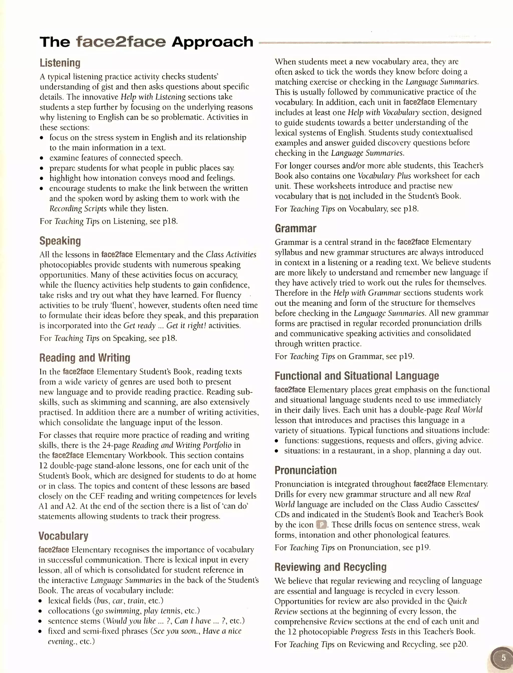 Face2face -elementary_teacher_s_book | PDF