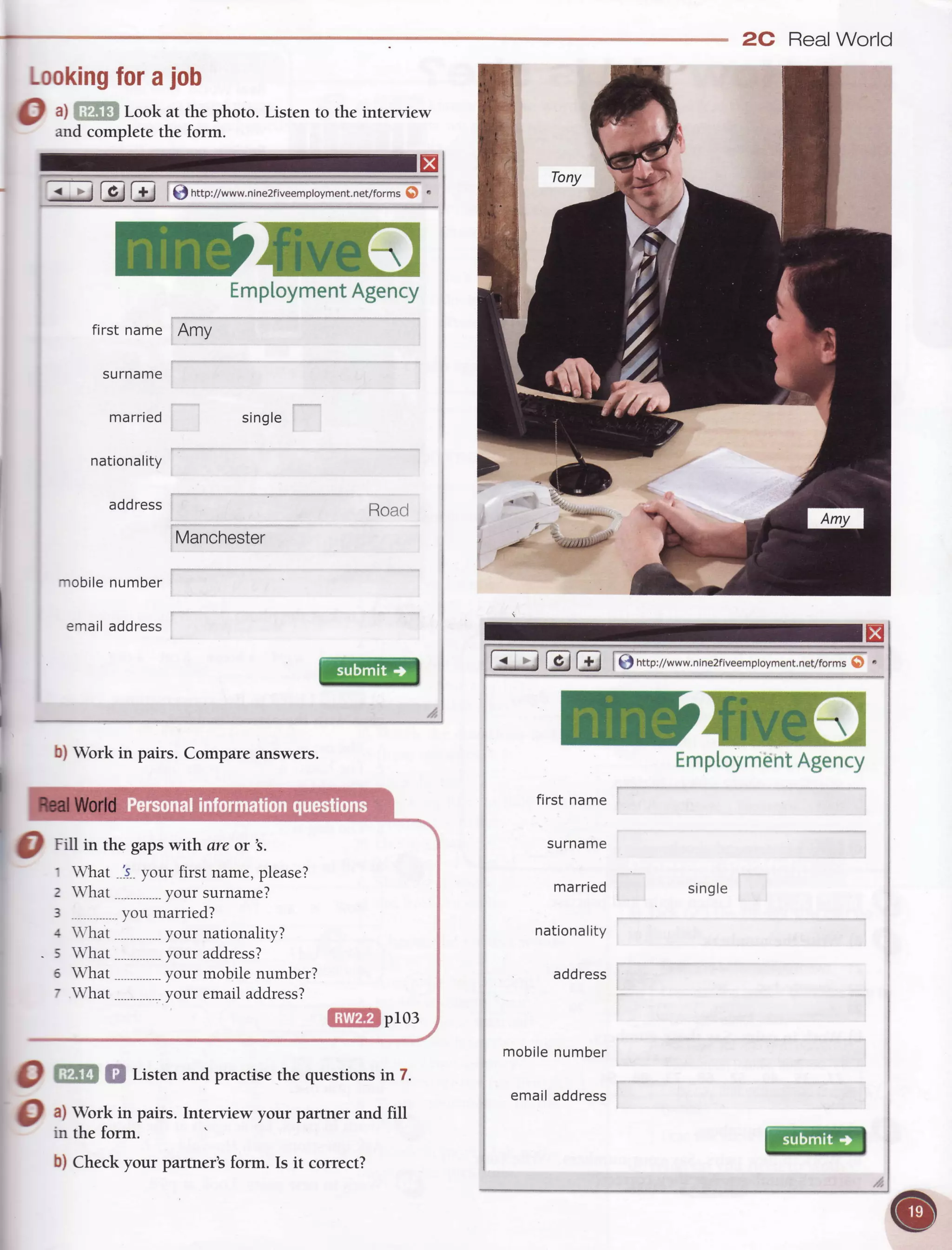 Face2 face starter student's book | PDF