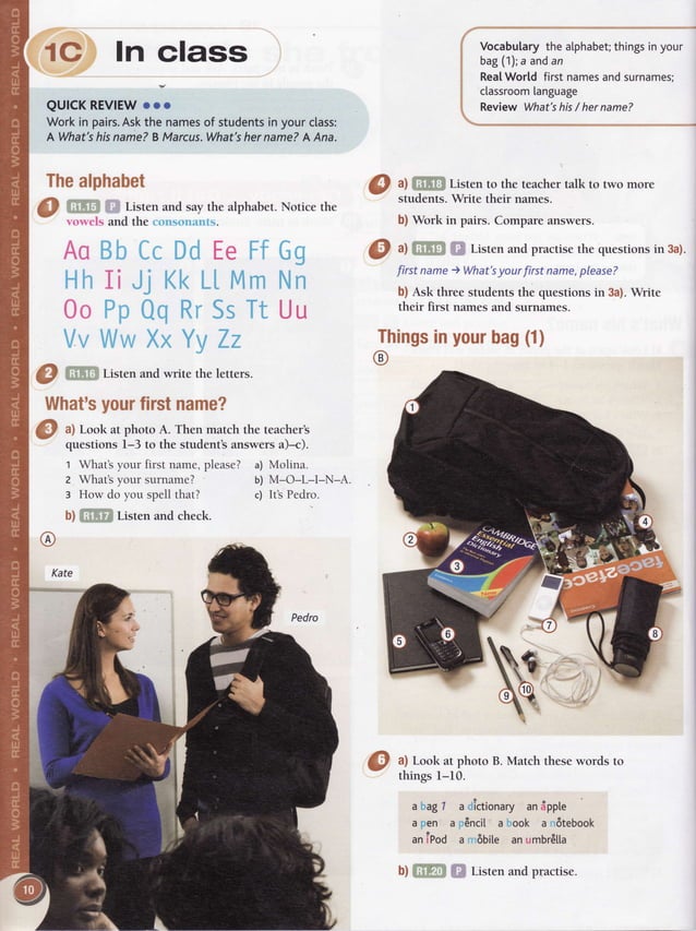 Face2 face starter student's book | PDF