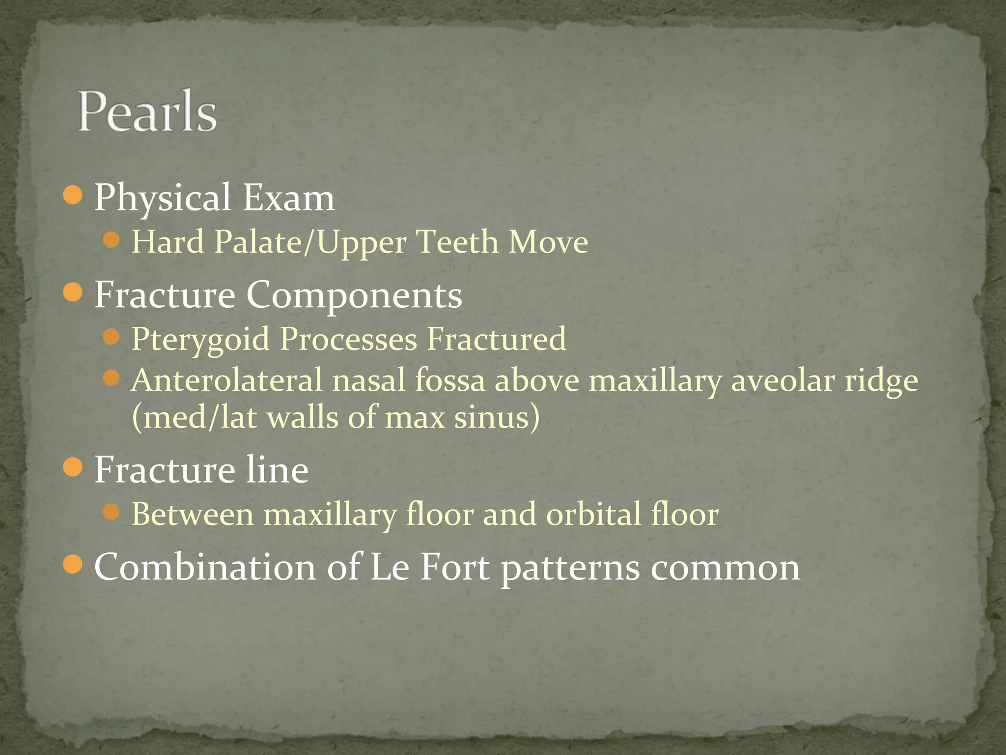 Lefort 1 Fracture | PPT