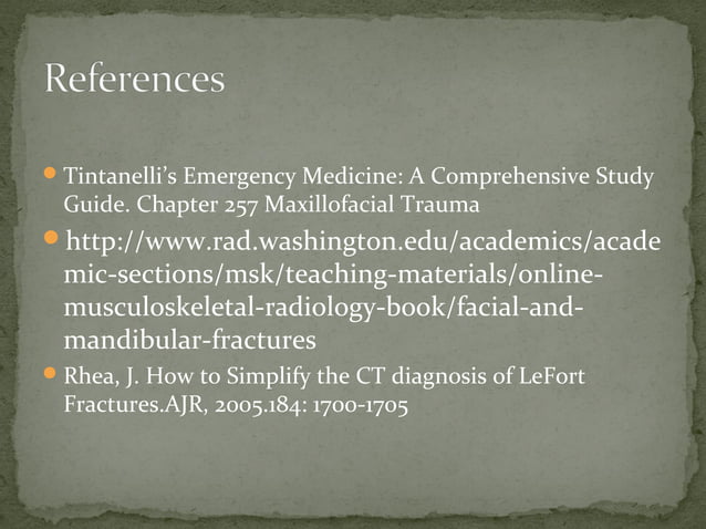 Lefort 1 Fracture | PPT | Death, Injury, or Military Conflict ...