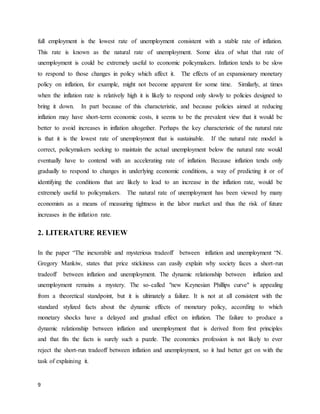 AN EASSAY ON PHILLIPS CURVE | DOCX