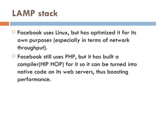 Facebook Technology Stack | PPT | Free Download