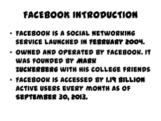Facebook not just social networking- Facebook marketing | PPT