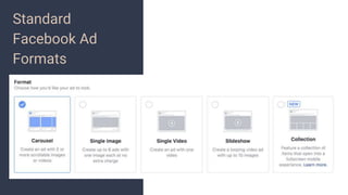 Facebook Ad Placement & Format | PPTX | Social Networking | Internet