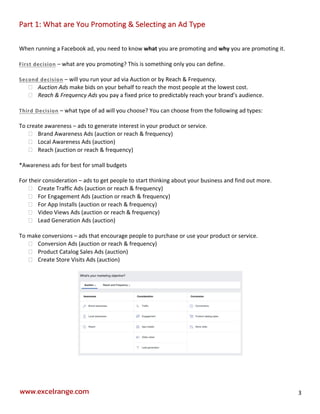 Facebook Ads Notes | PDF