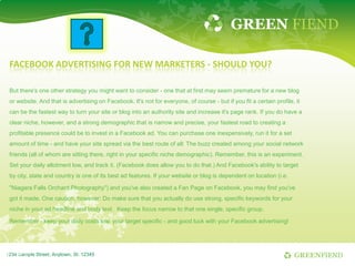 FaceBook Ads (shared using http://VisualBee.com). | PPT