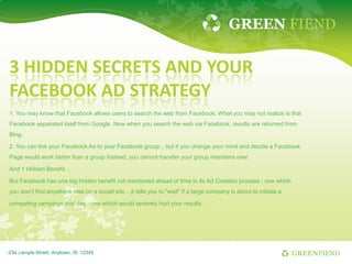 FaceBook Ads (shared using http://VisualBee.com). | PPT
