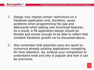 Facebook Application Development Tips | PPT