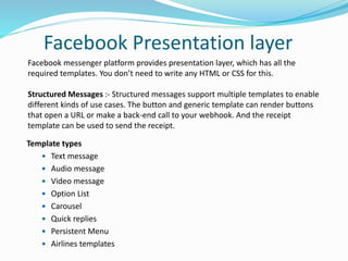 Facebook Messenger Platform Framework | PPTX