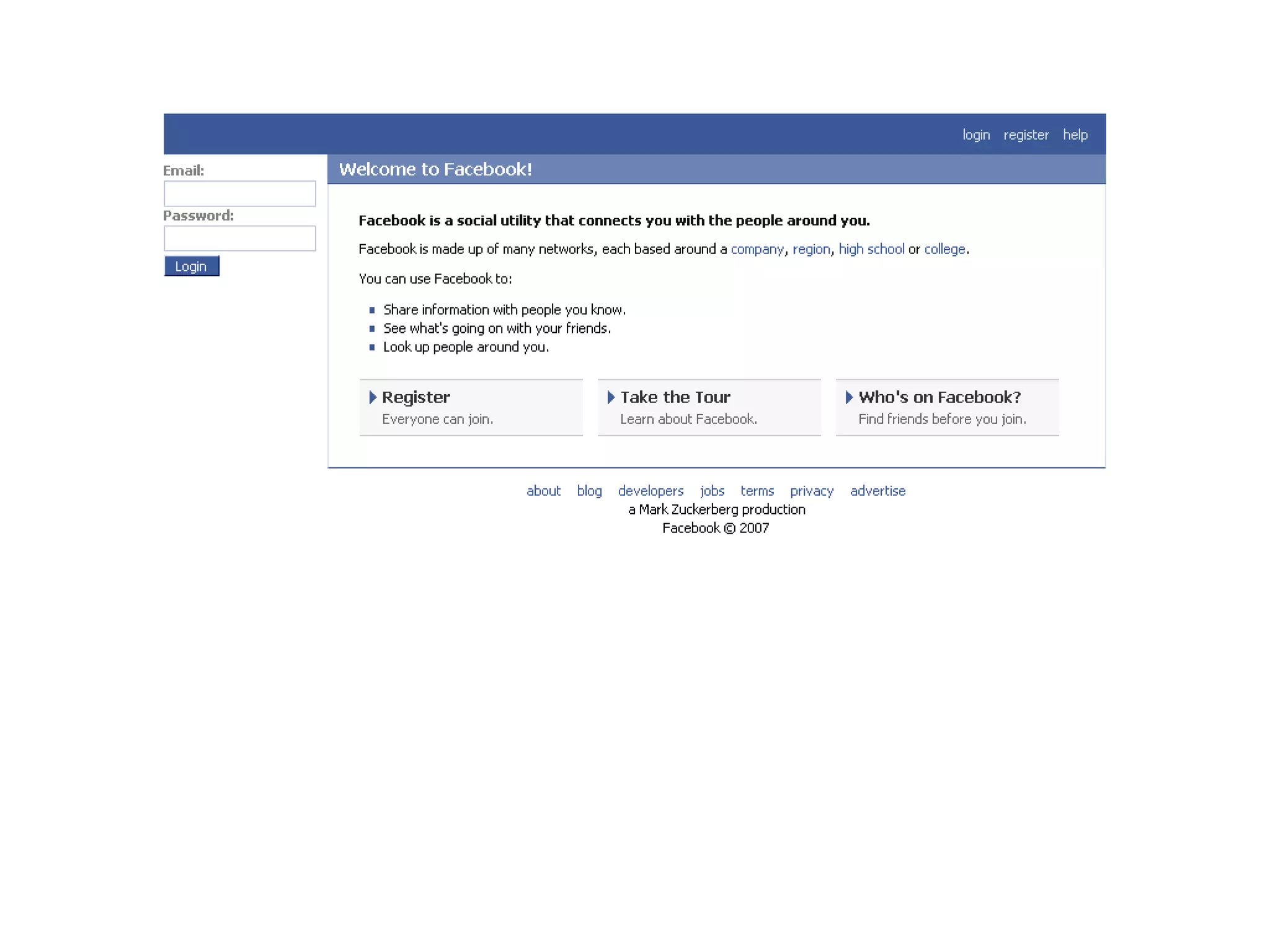 Facebook Homepage Evolution | PPT