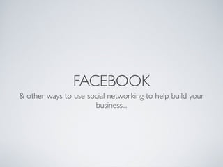 Facebook intro course | PDF