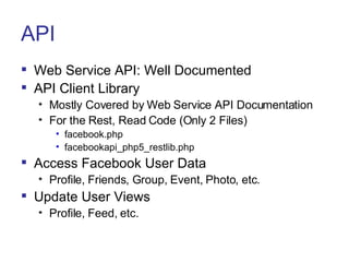 Facebook Platform - Tech | PPT