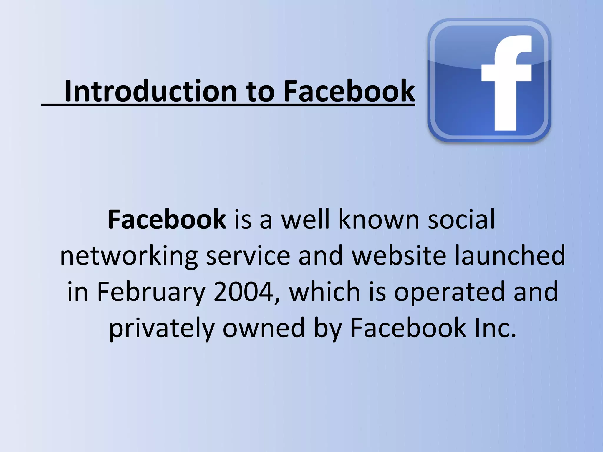 Facebook ppt phase 3 | PPT