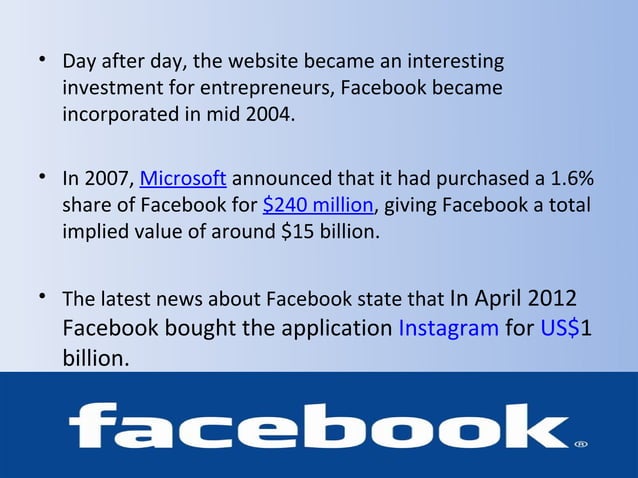 Facebook ppt phase 3 | PPT | Social Networking | Internet