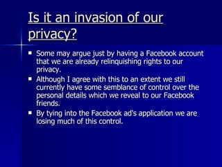 Facebook privacy issues | PPT