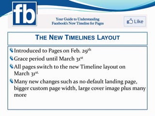 Facebook timelines-for-pages | PPT