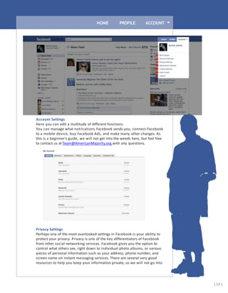 Facebook Tutorial For Beginner's | PPTX
