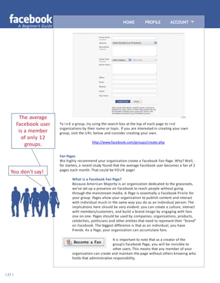 Facebook Tutorial For Beginner's | PPTX