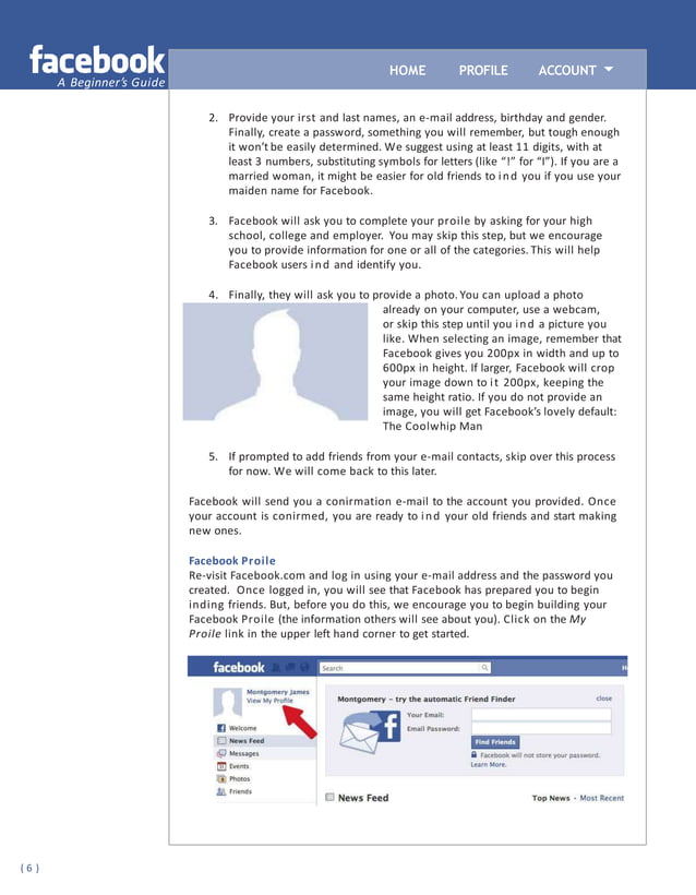 Facebook Tutorial For Beginner's | PPTX